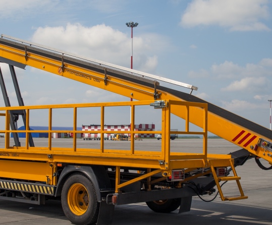 The KLS self-propelled belt loader is designed for baggage, cargo and ...