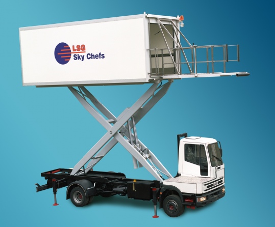 Half-cab catering truck, catering high lifts, catering trucks